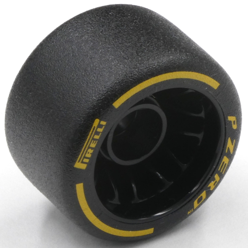 LEGO PART 110100pr0001 Wheel Rim 24 x 14.9 Wide with Black Slick Tyre ...