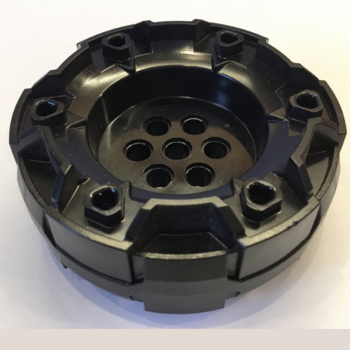 LEGO PART 11094 Wheel Hard Plastic, Treaded with 7 Pin Holes and 6 ...