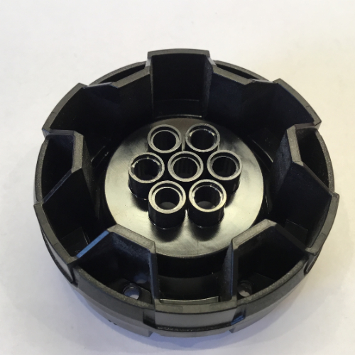 LEGO PART 11094 Wheel Hard Plastic, Treaded with 7 Pin Holes and 6 ...