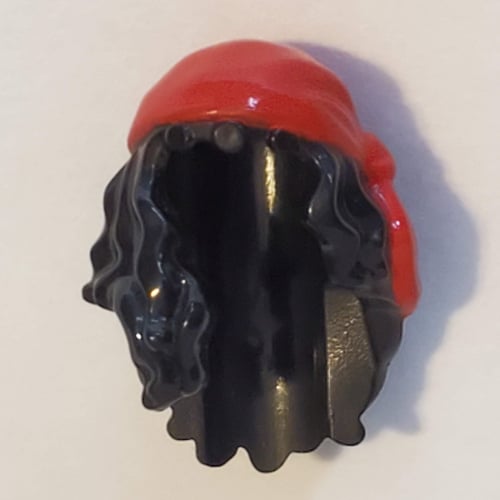LEGO PART 11254pr0002 Hair Mid-Length with Parting and Rag Wrap ...