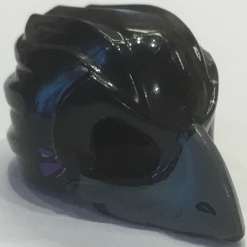 LEGO PART 12550pr0005 Mask Bird (Raven) with Dark Bluish Gray Beak and ...