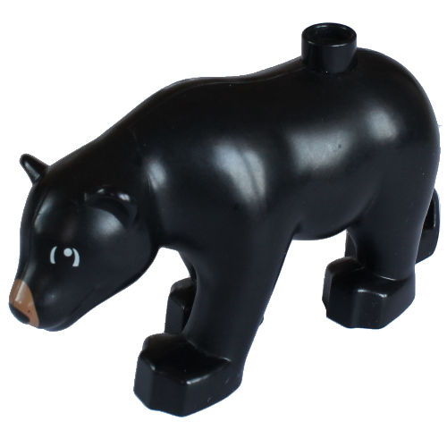 LEGO PART 12937pr0002 Duplo Animal Bear Adult New Style, Brown Nose ...