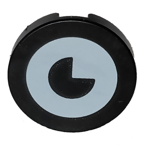 LEGO PART 14769pr1163 Tile Round 2 x 2 with White Eye print ...