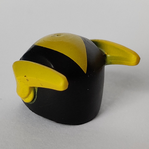 LEGO PART 15554pr0003 Mask with Lightning Bolt Wings, Yellow Top and ...