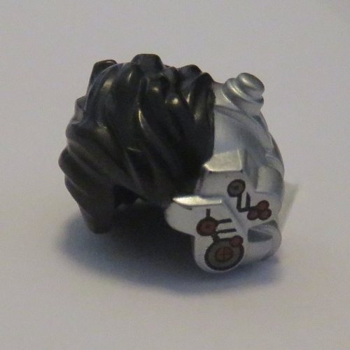 LEGO PART 15617pr0001 Hair and Helmet Covering Left Eye with Complex ...