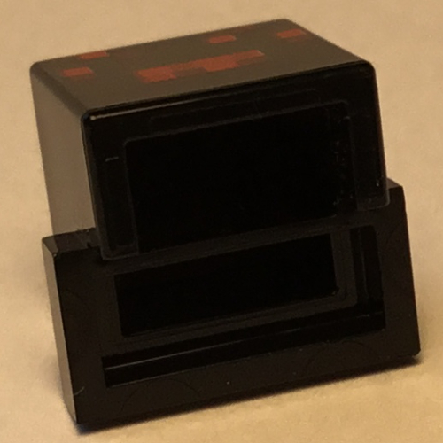 LEGO PART 19727pr0005 Minifig Head Special, Cube with Rear Ledge ...