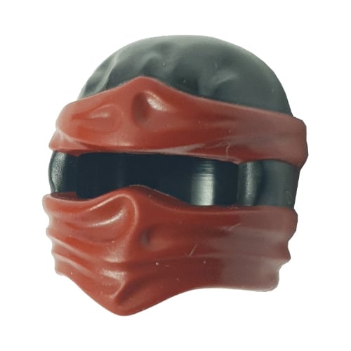 LEGO PART 19857pat0008 Wrap with Short Back Knot, Dark Red Pattern ...