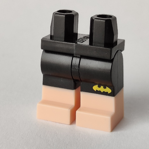 LEGO PART 970c03pat02pr1190 Hips with Black Legs and Light Nougat Boots ...