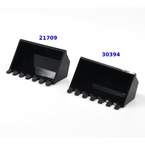 LEGO PART 21709 Construction Vehicle Bucket 3 x 6 with 7 Hinge Teeth ...