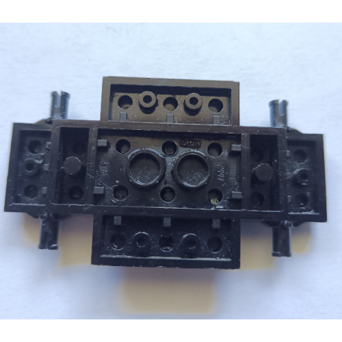 LEGO PART 2441 Vehicle Base 4 x 7 x 2/3 with 3 x 4 Recessed, Wheel Pins ...