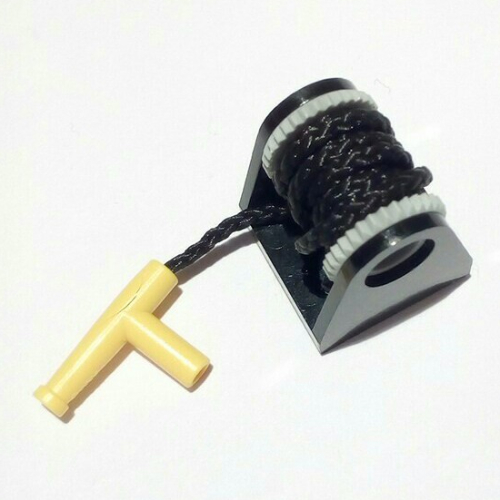 LEGO PART 2584c09 String Reel 2 x 2 with String and Yellow Hose Nozzle ...