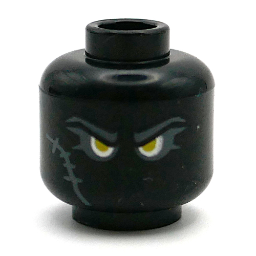 LEGO PART 28621pr4029 Minifig Head Night Hunter, Yellow Angry Eyes ...