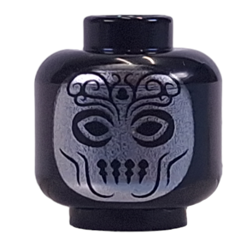 LEGO PART 28621pr4134 Minfig Head Death Eater, Silver Mask, Wide Eyes ...
