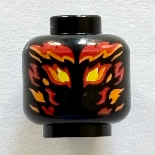 LEGO PART 28621pr9915 Minifig Head Sauron, Yellow, Orange, and Red ...