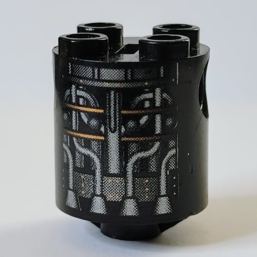 LEGO PART 30361bpr0018 Brick Round 2 x 2 x 2 Robot Body, Axle Holder 'X ...