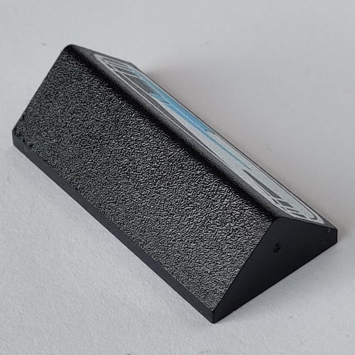 LEGO PART 3041pr0001 Slope 45° 2 x 4 Double with Blue and White ...