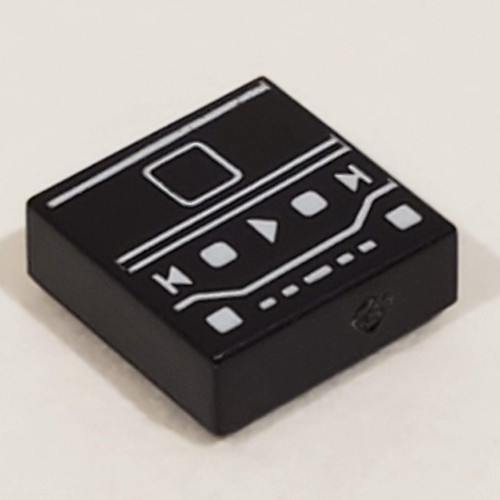 LEGO PART 3070bpr0245 Tile 1 x 1 with iPod/MP3 Player Screen ...