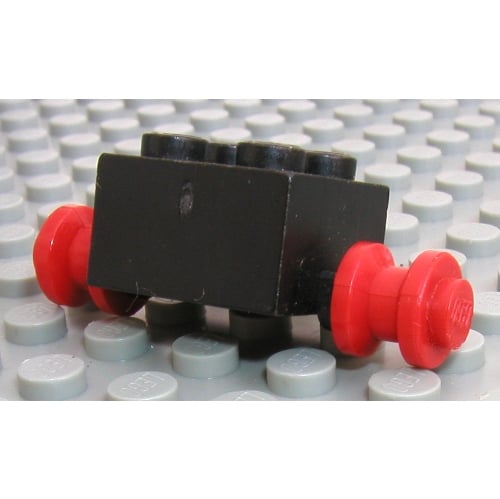 LEGO PART 3137c02 Brick Special 2 x 2 [Red Wheels for Dually Tire ...