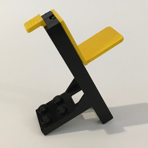 LEGO PART 3430c02 Forklift Mast and Carriage 2 x 2 Plate and Yellow ...
