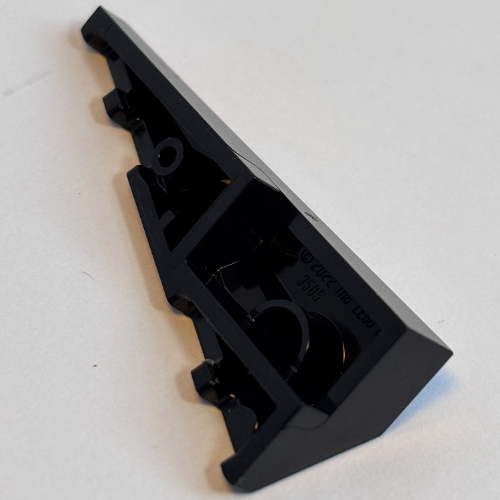LEGO PART 3505pr0001 Wedge Sloped 2 x 5 Right with White Squares, Dark ...