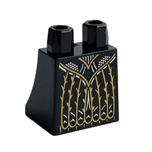 LEGO PART 36036pr0050 Hips and Legs Under Dress/Robe with Gold/Light ...