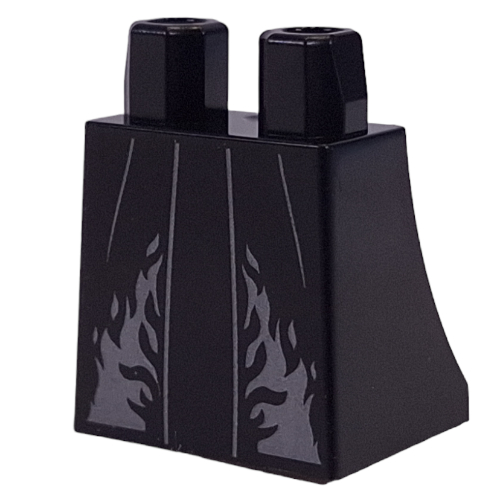 LEGO PART 36036pr0074 Hips and Legs Under Dress/Robe with Silver Flames ...