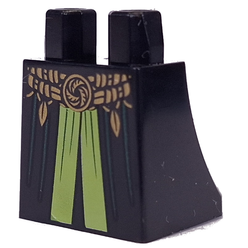 LEGO PART 36036pr9991 Hips and Legs Under Dress/Robe with Gold Robe ...