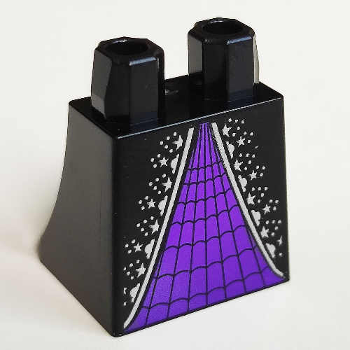 LEGO PART 36036pr9994 Hips and Legs Under Dress/Robe, Dark Purple Panel ...