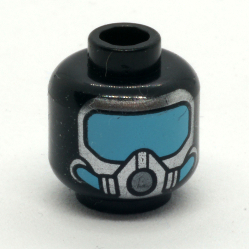 LEGO PART 3626cpr1285 Minifig Head Batman, White Stripe on Forehead and ...