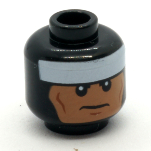 LEGO PART 3626cpr1613 Minifig Head Batman, Balaclava, White Stripe on ...
