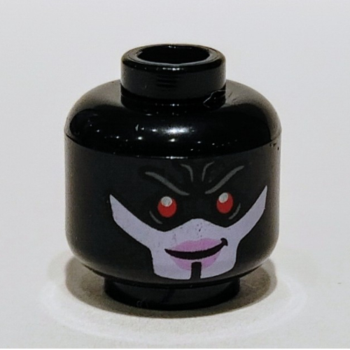 LEGO PART 3626cpr2530 Minifig Head Proxima Midnight, Red Eyes, Lavender ...