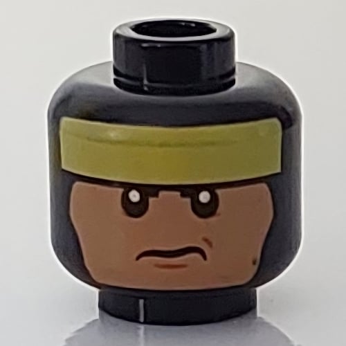 LEGO PART 3626cpr9897 Minifig Head Batman, Balaclava with Yellow ...