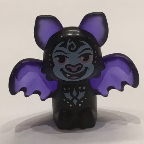 LEGO PART 36799pat0004 Creature, Shadow Bat Elves, Black Body, Trans ...