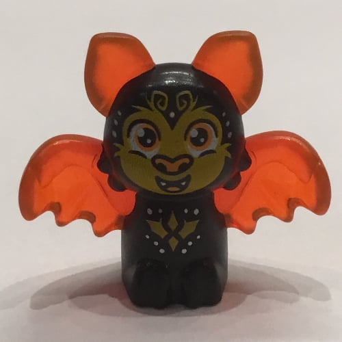 LEGO PART 36799pat0005 Creature, Shadow Bat Elves, Black Body, Trans ...
