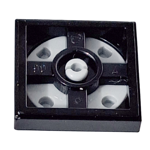 LEGO PART 3680c02 Turntable 2 x 2 Plate, Light Bluish Gray Top ...
