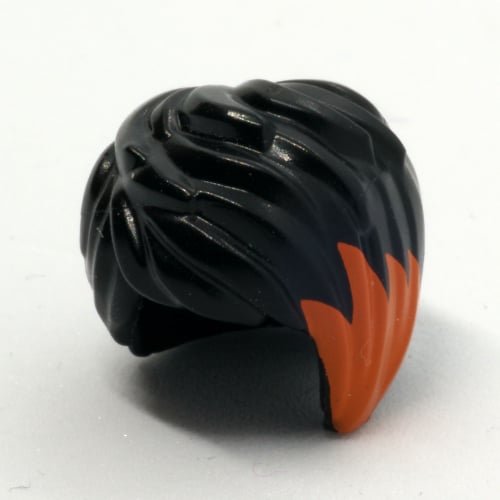 LEGO PART 37823pr0001 Hair Short Tousled with Side Part with Dark ...