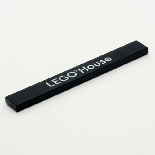 LEGO PART 4162pr0092 Tile 1 x 8 with 'LEGO House' print | Rebrickable ...