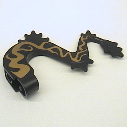 LEGO PART 45106pr0001 Creature Body Part, Dragon Tail with Metallic ...