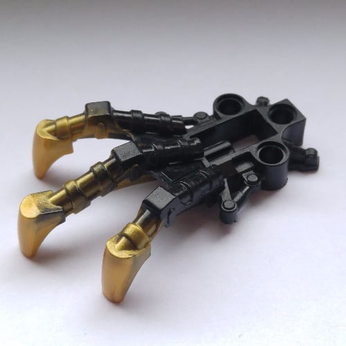 LEGO PART 53562pat0001 Large Figure Foot, Claw, Piraka with Marbled ...