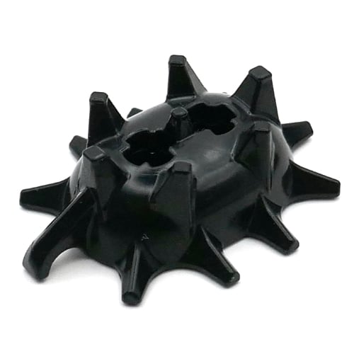 LEGO PART 54177 Weapon Spiked Ball Half with 2 Axle Holes | Rebrickable ...
