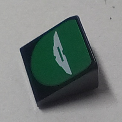 LEGO PART 54200pr0023 Slope 30° 1 x 1 x 2/3 (Cheese Slope) with White ...