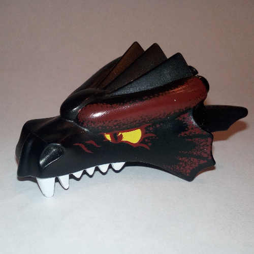 LEGO PART 50108pr0002 Creature Body Part, Dragon Head Upper Jaw with ...