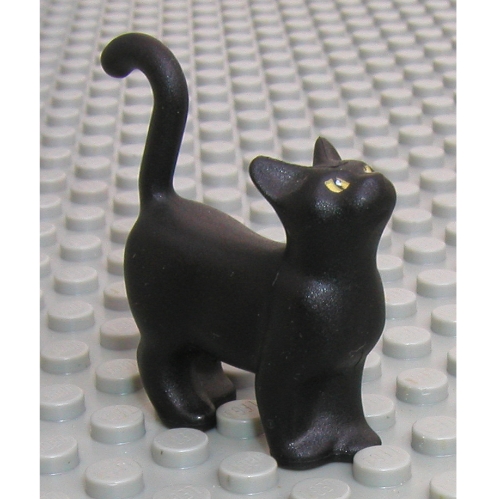 LEGO PART 6175pr0002 Animal, Cat, Standing with Yellow Eyes Print ...