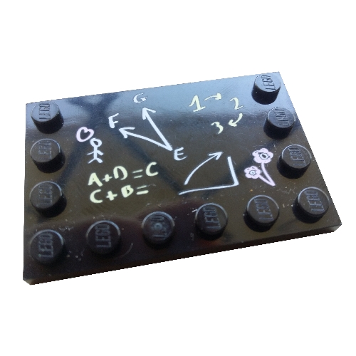 LEGO PART 6180pr0003 Plate Special 4 x 6 with Studs on 3 Edges with ...