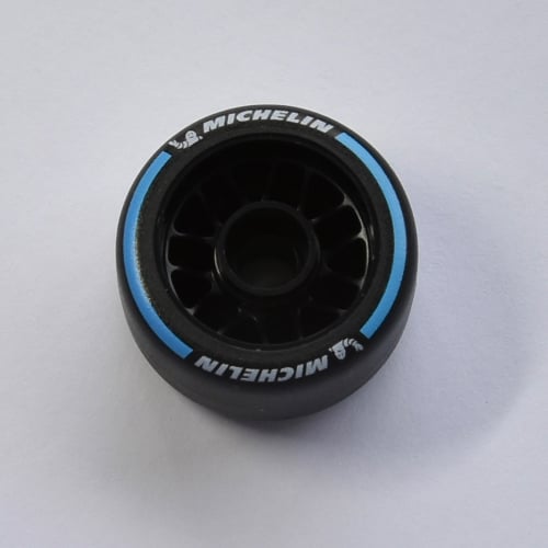 LEGO PART 7056pr0002 Wheel Rim 24 x 13.4 with Black Slick Tyre with ...