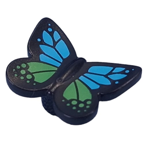 LEGO PART 80674pr0001 Insect, Butterfly with Dark Azure, Bright Green ...
