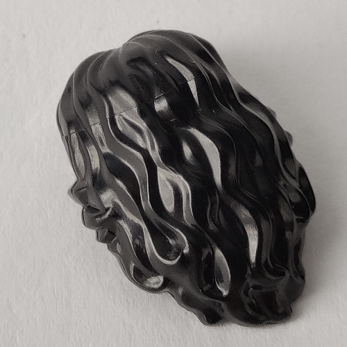 LEGO PART 90396 Hair Mid-Length Wavy with Center Part | Rebrickable ...