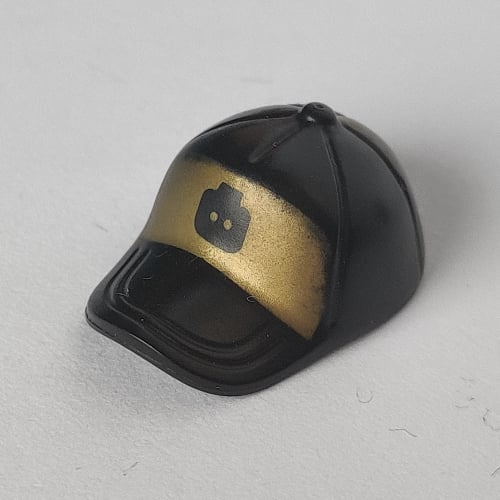 LEGO PART 93219pr0002 Hat / Cap Short Curved Bill with Seams on Peak ...