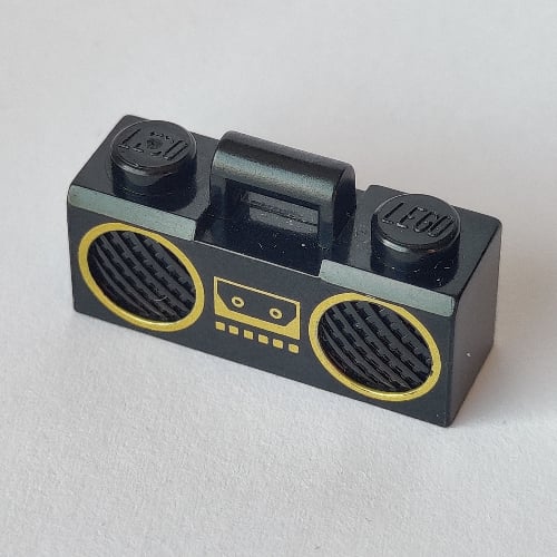 LEGO PART 93221pr0001 Equipment Radio / Boom Box with Handle and Gold ...