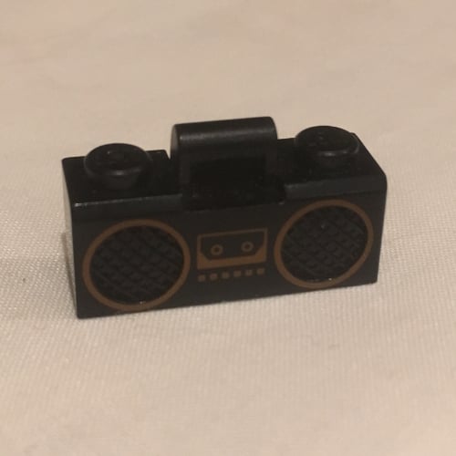 LEGO PART 93221pr0001 Equipment Radio / Boom Box with Handle and Gold ...